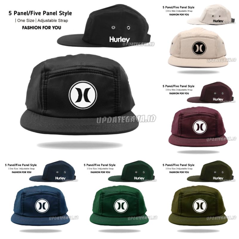 Jual TOPI 5 PANEL HURLEY | TOPI FIVE PANEL SNAPBACK | TOPI PRIA | TOPI ...