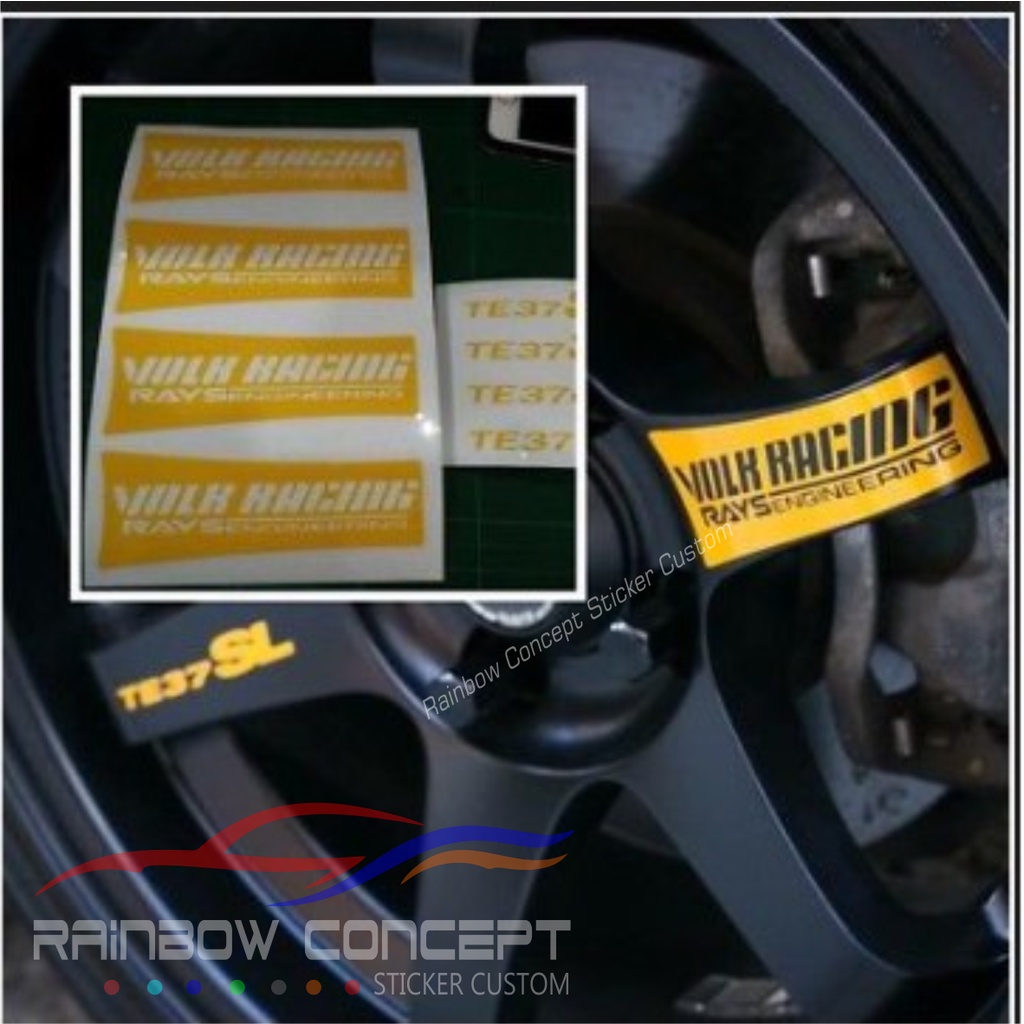 Jual sticker volk racing rays engineering stiker TE 37SL 8 pcs | Shopee ...