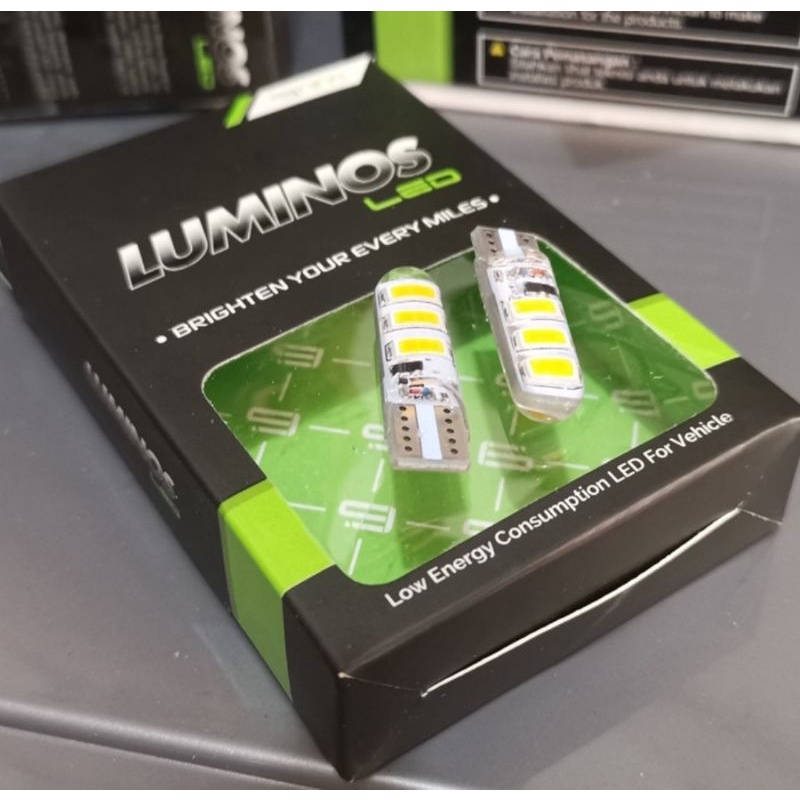 Jual LAMPU LED LUMINOS 6 TITIK UNTUK SEIN DAN SENJA ISI 2 PCS T10 ...