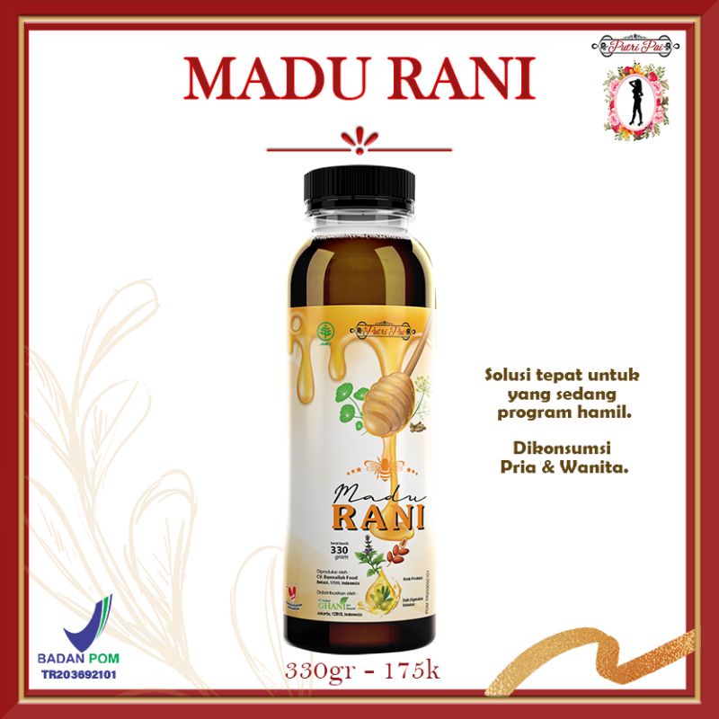Jual MADU RANI 330GR - MADU PROGRAM HAMIL - PUTRI PAI | Shopee Indonesia