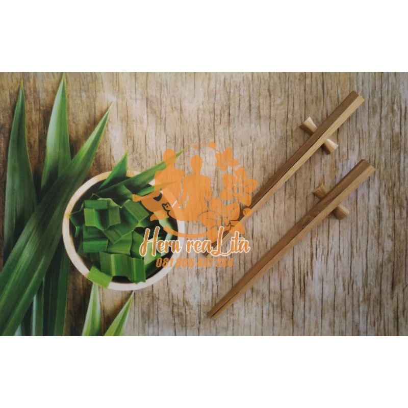 Jual Sumpit Kayu Jati Kotak dan Tatakan/Sumpit Makan/Sumpit Korea ...