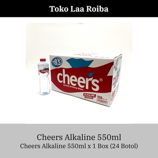 Jual Air Mineral Cheers Alkaline 550ml x 1 Box (24 Botol) | Shopee ...