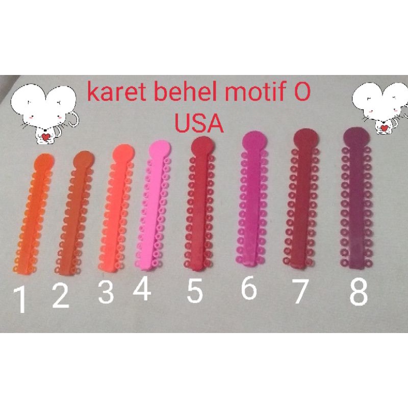Jual karet behel motif O, USA (satuan) | Shopee Indonesia