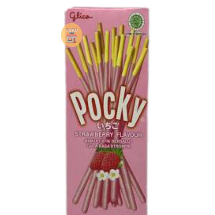 Jual Pocky Mini 22 gr / Glico Pocky 22gram cokelat dan strawberry ...