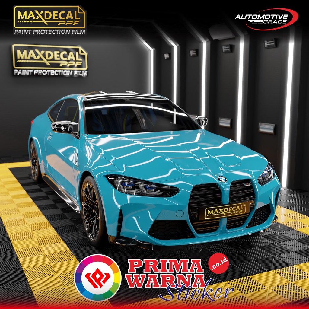 Jual Maxdecal Miami Blue, 9800 SWG G054, Super Wet Gloss Premium Wrap ...