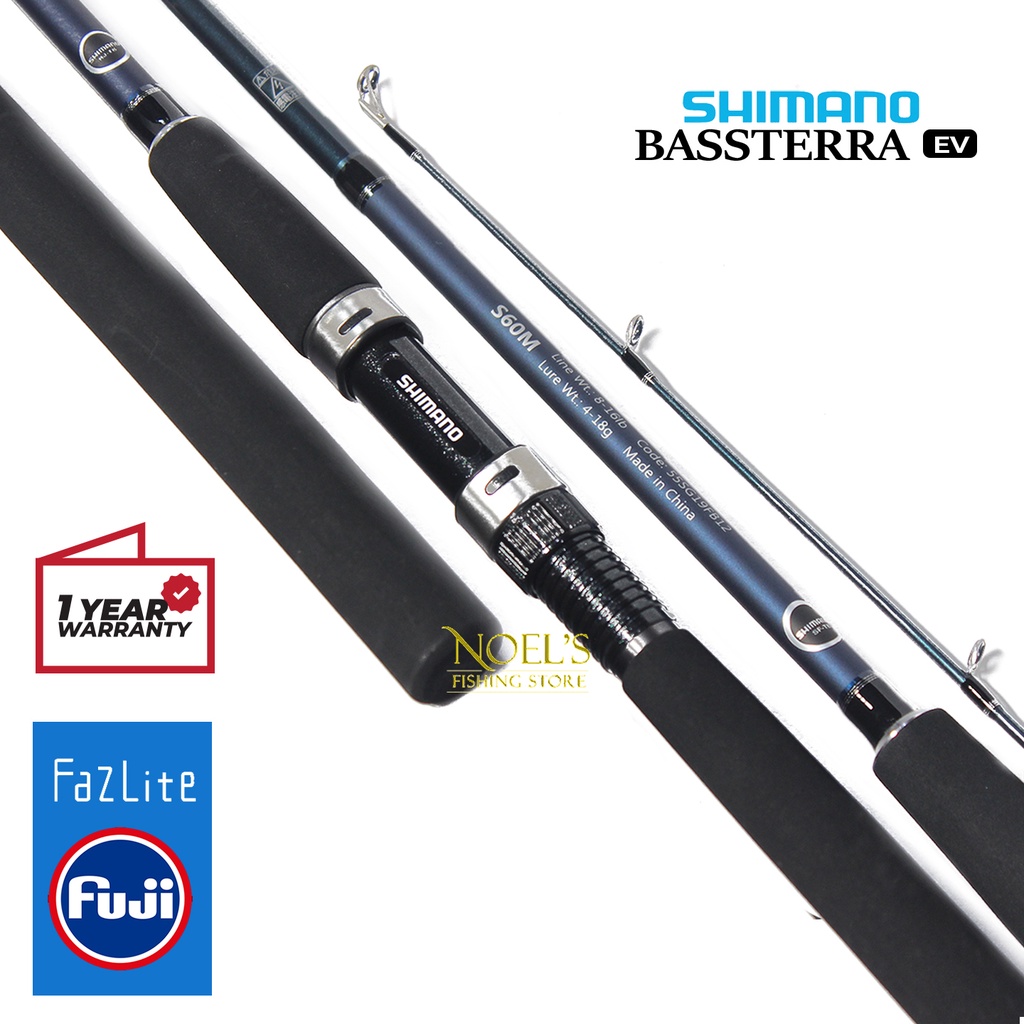 Jual Joran SHIMANO BASSTERRA EV S | Fuji Fazlite + Seat | Kolam Sungai Rawa Laut | Resmi ...