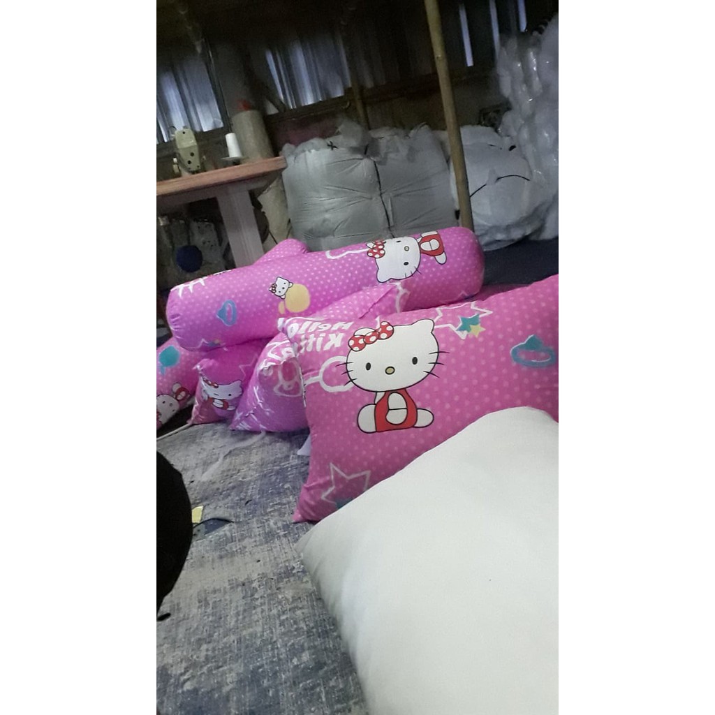 Jual Bantal Dan Guling Dakron Putih dan Motif Merek DnD Pillow Harga 1 ...