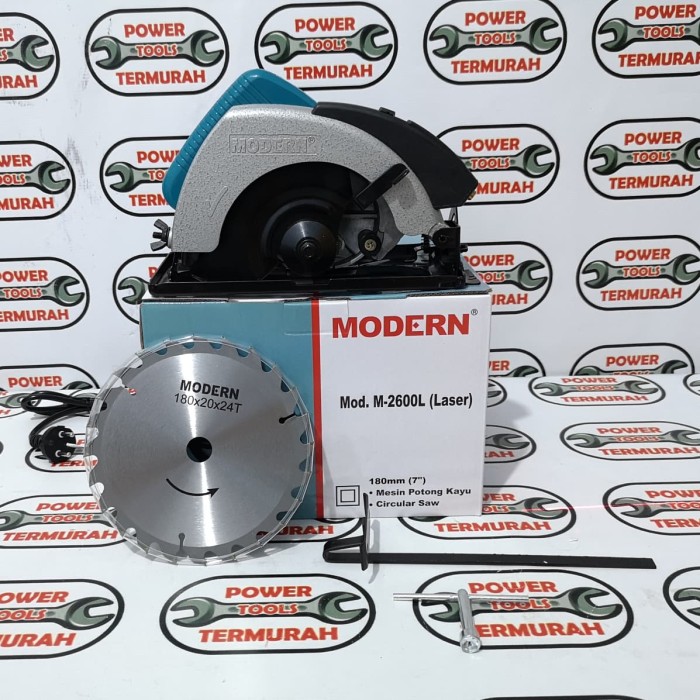 Jual MESIN POTONG KAYU GERGAJI KAYU 7" CIRCULAR SAW M-2600L MODERN ...
