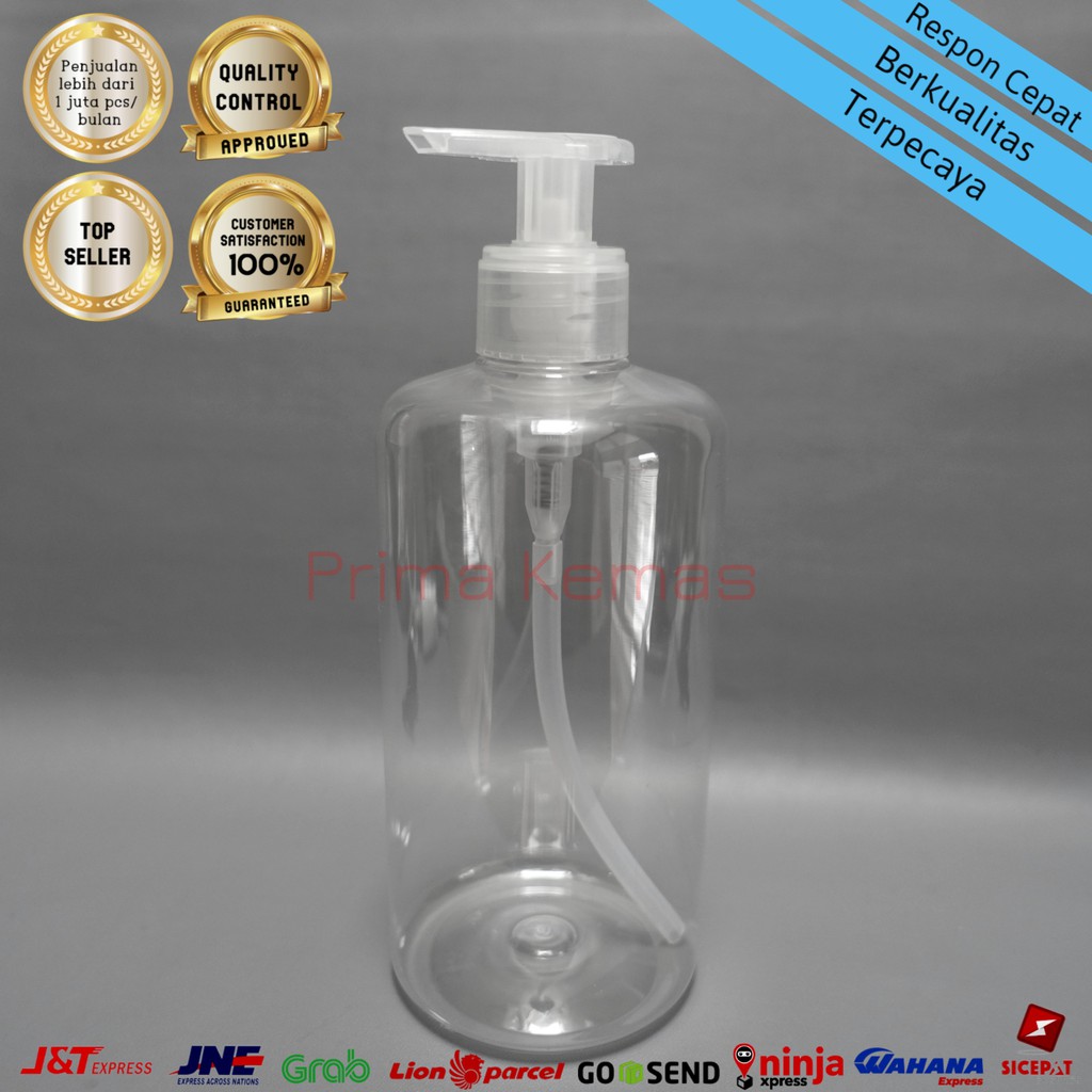 Jual Botol HS 500 ml & Pump Lotion B 28/410 - botol hand sanitizer 500 ...