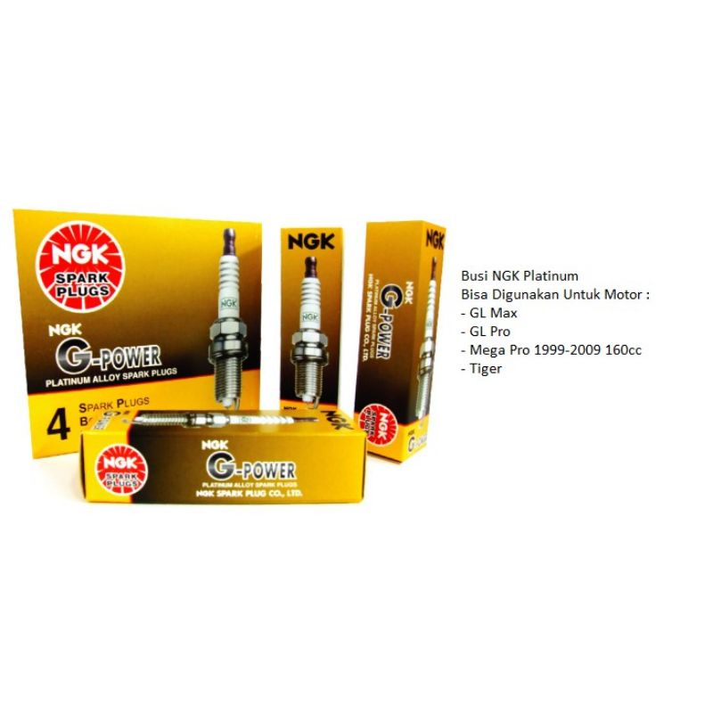 Jual BUSI NGK G POWER PLATINUM DR8EGP SCORPIO Tiger Mega Pro GL Max ...
