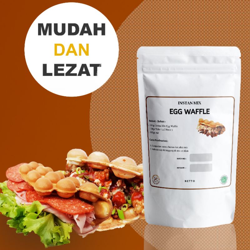 Jual Jual Tepung Instan Eggetes Waffle Premix Hongkong Waffle Crispy ...