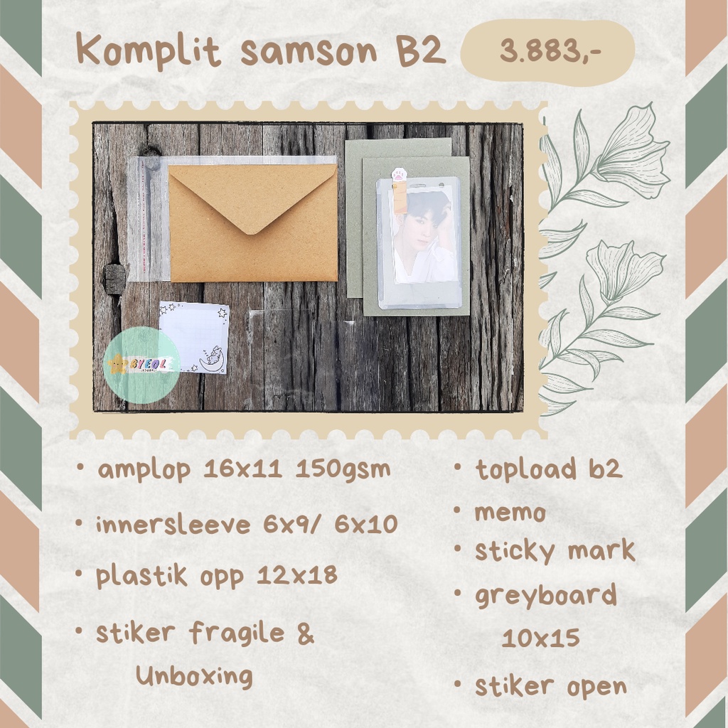 Jual Packing Photocard eco friendly / packing photocard less platick ...
