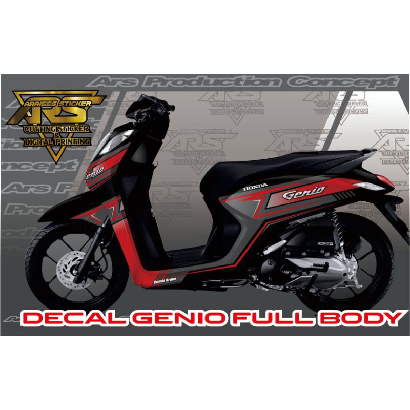 Jual STICKER DECAL MOTOR GENIO FULL BODY - DECAL HONDA GENIO FULL BODY ...