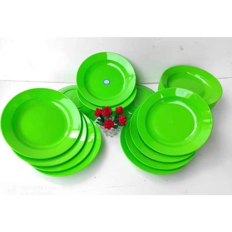 Jual Piring Makan Melamin Merk LS Ukuran 9 inci | Shopee Indonesia