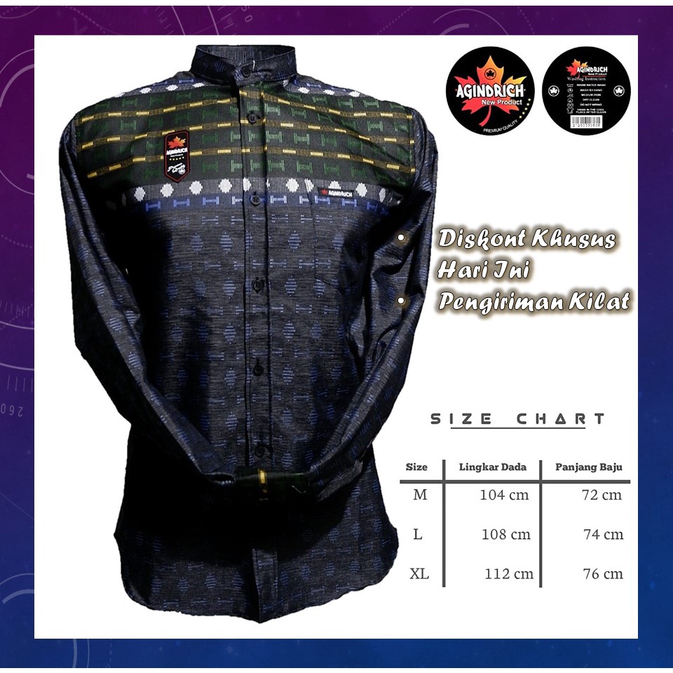 Jual Baju Kemeja Kameja Koko Kemko Dewasa Putih Ungu Mustard Biru Motif ...