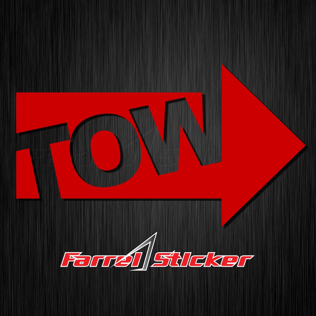 Jual stiker TOW sticker TOWING mobil | Shopee Indonesia