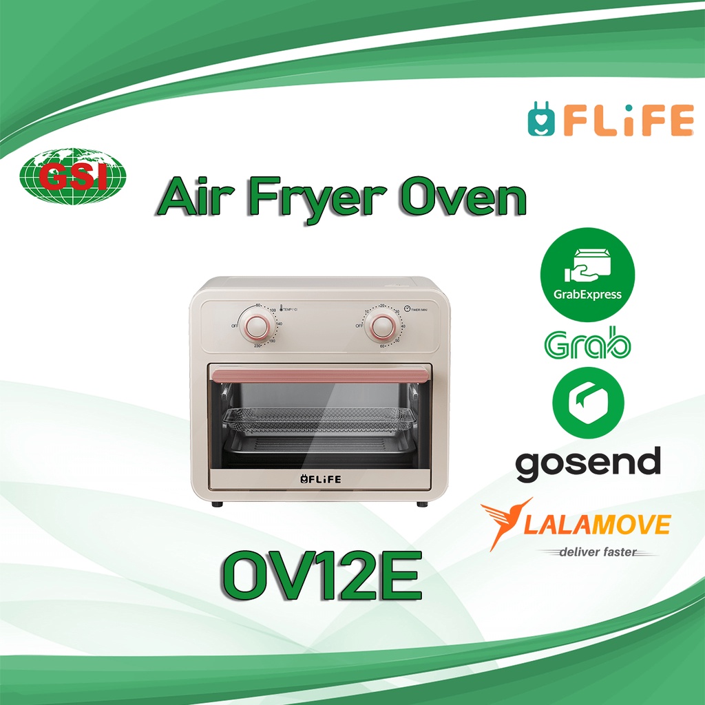 Jual OVEN WITH AIR FRYER FLIFE KAPASITAS 12 LITER LOW WATT 700 WATT ...
