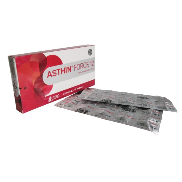 Jual Asthin Force (Antioksidan Astaxanthin) Original 4, 6, 12 mg BPOM ...