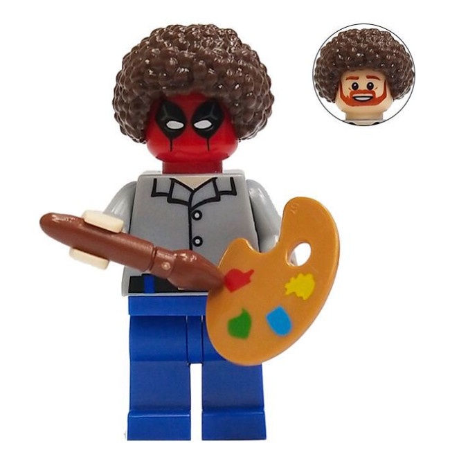 Jual Marvel Deadpool Paint Bob Ross Ryan Reynolds Minifigure Lego ...