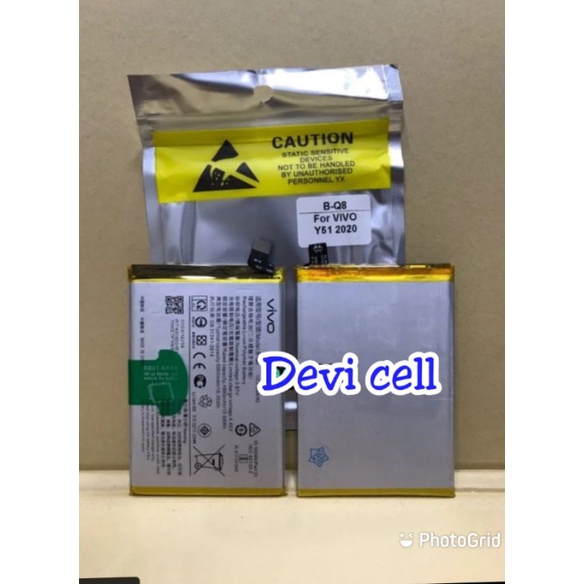Jual BATERAI BATRE VIVO Y51 2020 B-Q8 BQ8 ORIGINAL BATREI BATTERY BATRAI BATREY ORI | Shopee ...
