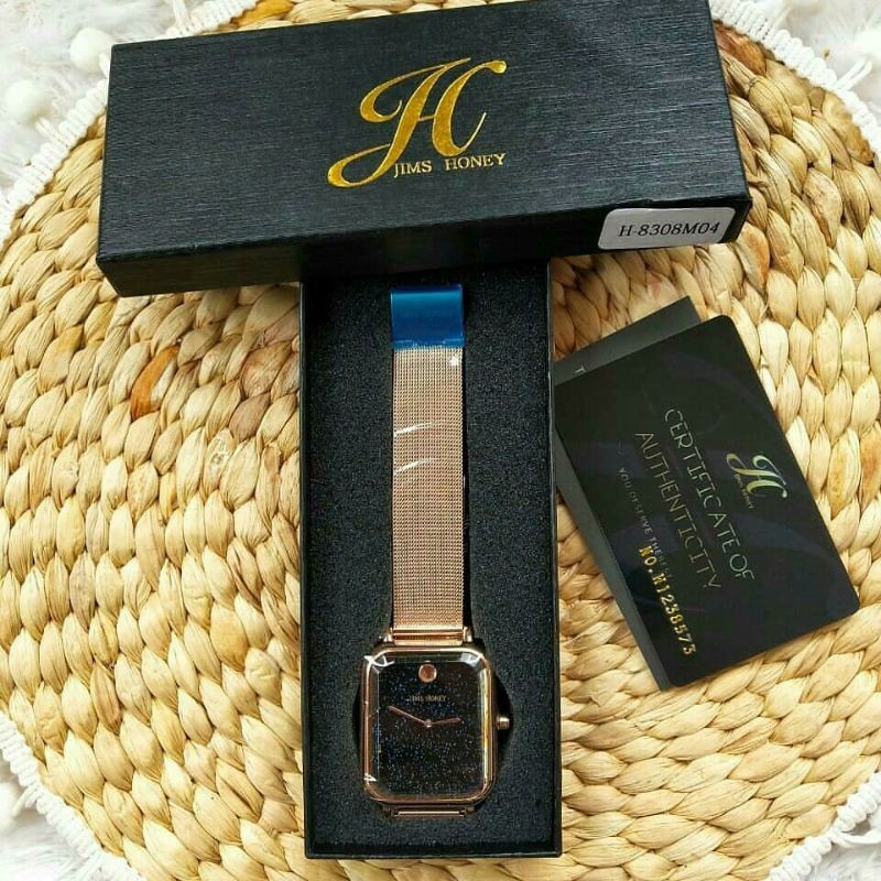 Jual Jam Tangan Pria Wanita Unisex JIMS HONEY 8308 Arloji Cowok Rantai ...