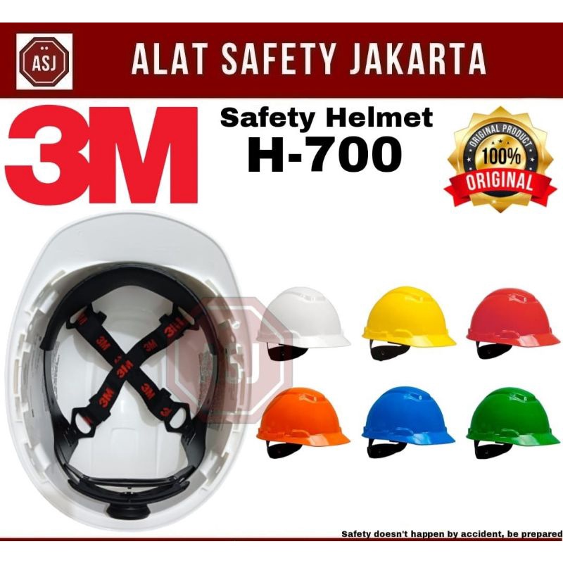 Jual 3M Helm Safety Proyek H-700 Original | Shopee Indonesia