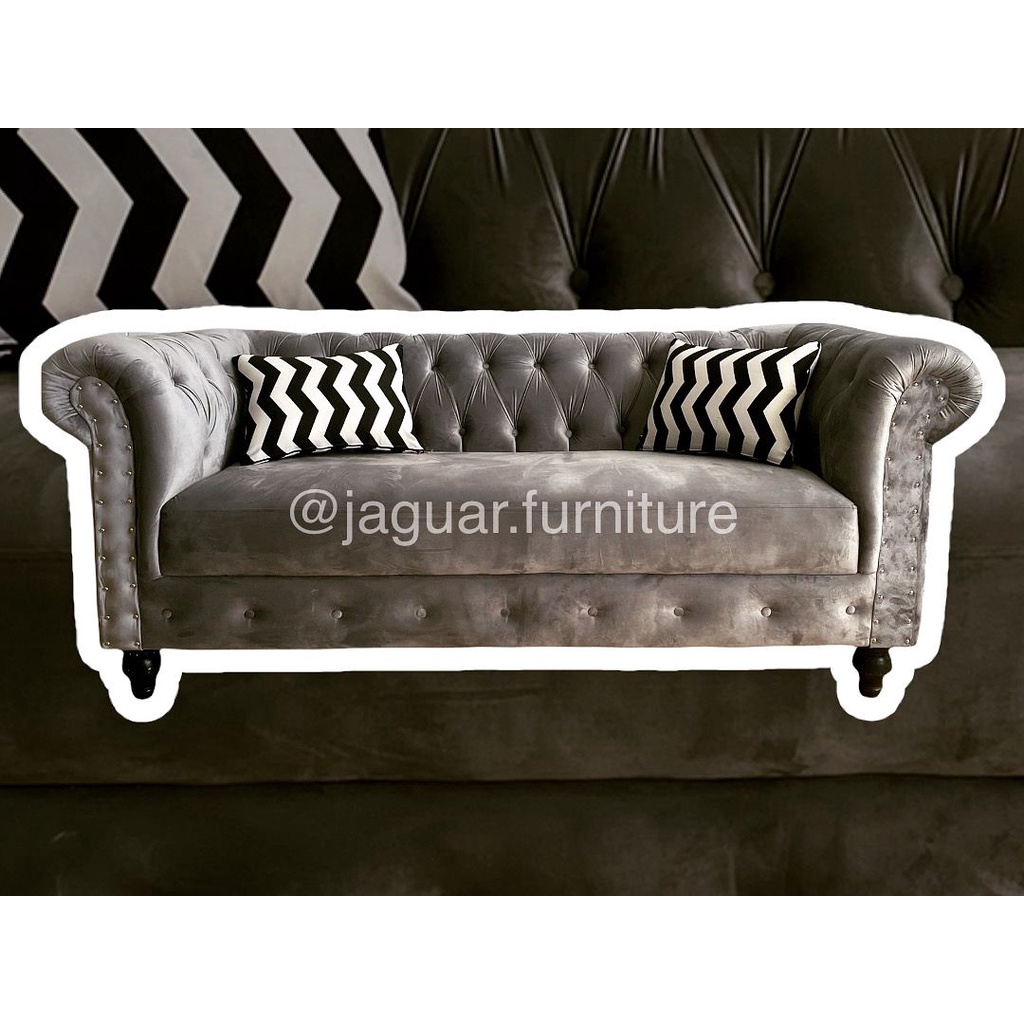 Jual Sofa Chesterfield / Sofa tamu / Sofa Kancing | Shopee Indonesia