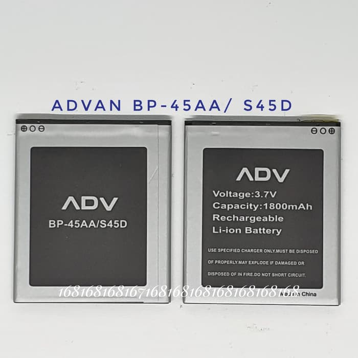 Jual Baterai Batre Advan BP-45AA S45D /LR988 Battery advan bp45aa s45d ...