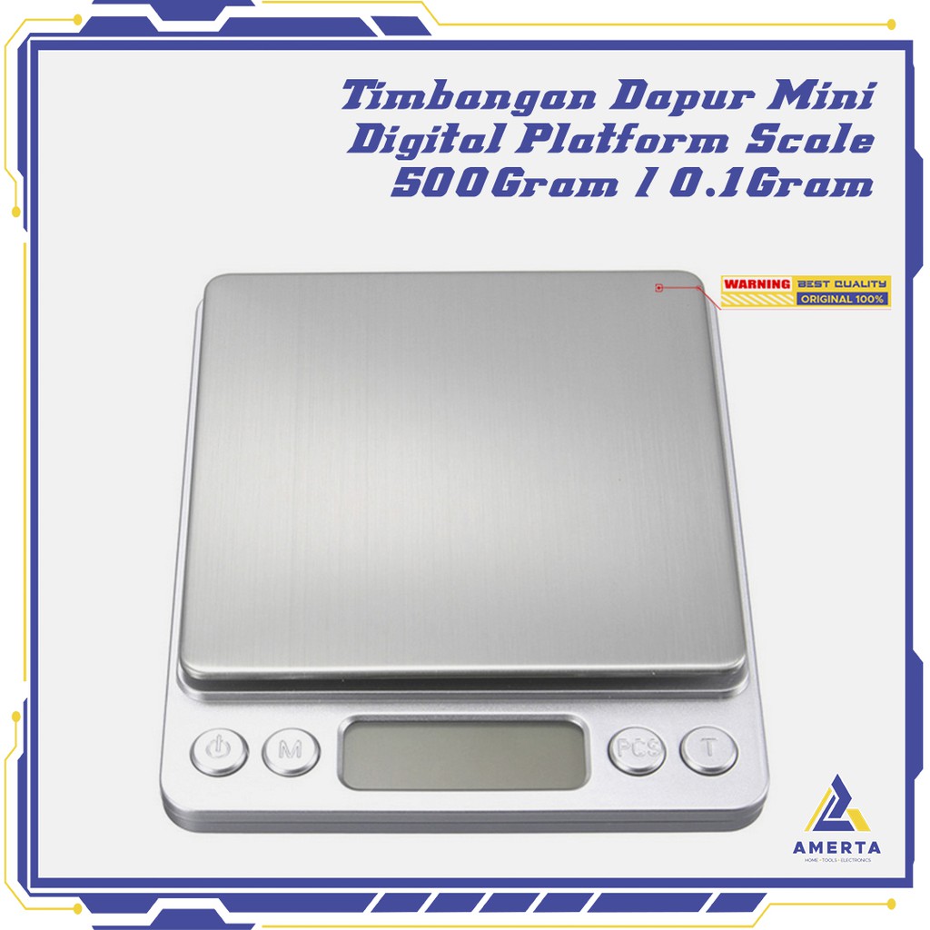 Jual Timbangan Dapur Mini Digital Scale 500g - 0.01g - i2000 Taffware ...