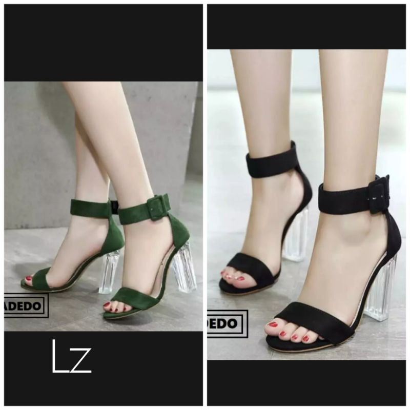 Jual HEELS STRAPPY KACA ZARA MIKA WANITA HEEL PESTA UNDANGAN KERJA ...