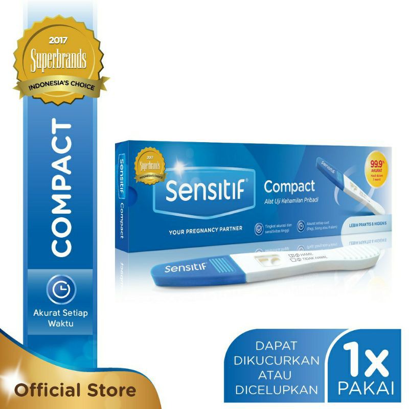 Jual test pack SENSITIF COMPACT Tespek hamil Tes hamil akurat | Shopee ...