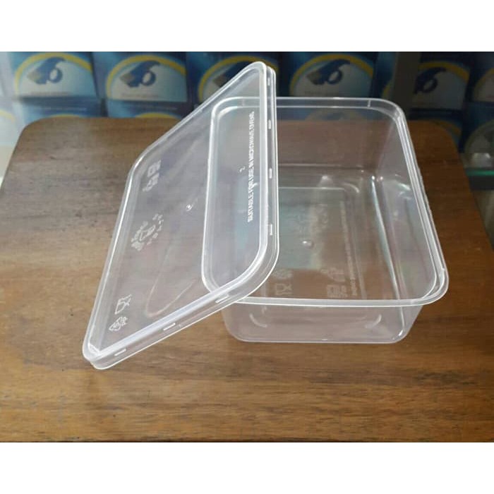 Jual food container / box makanan / kotak makanan 750ml isi 25 set ...