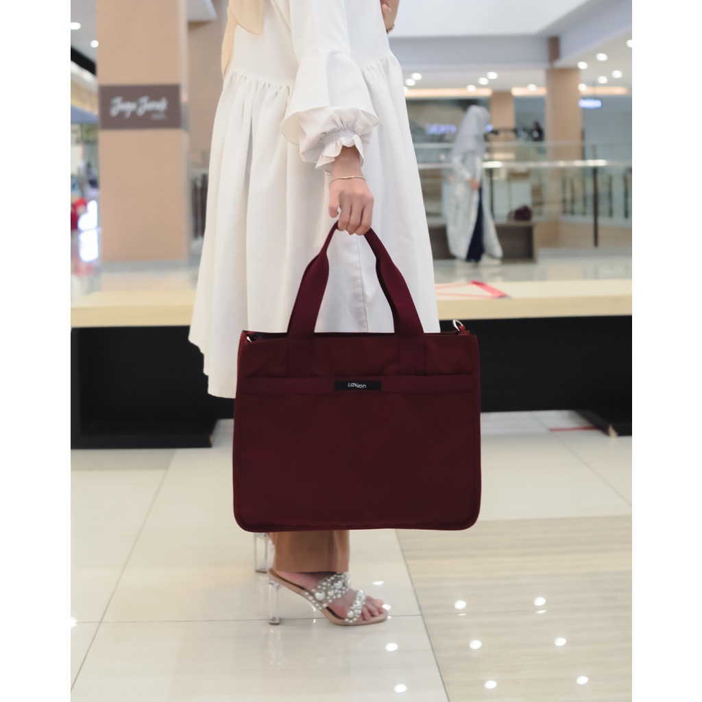 Jual LAVVON Nova Bag Tas Wanita Shoulder Jinjing Selempang Bahan Kanvas ...