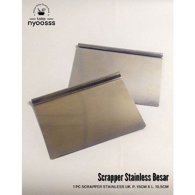 Jual Scrapper Adonan Roti & Kue Bahan Stainless Besar | Shopee Indonesia