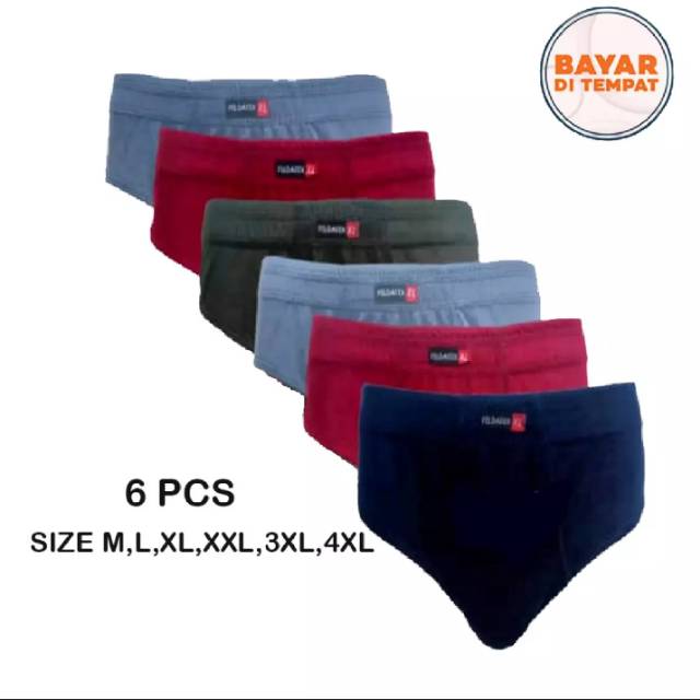 Jual Paket 6 PCS Celana Dalam/ CD Pria FELDATEK Multi Colour/sempak ... Jual Paket 6 PCS Celana Dalam/ CD Pria FELDATEK Multi Colour/sempak ...