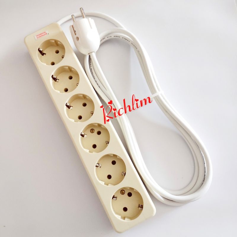 Jual Stop Kontak Uticon/Stopkontak Terminal kuningan 1 2 3 4 5 6 Lubang/Colokan Listrik | Shopee ...