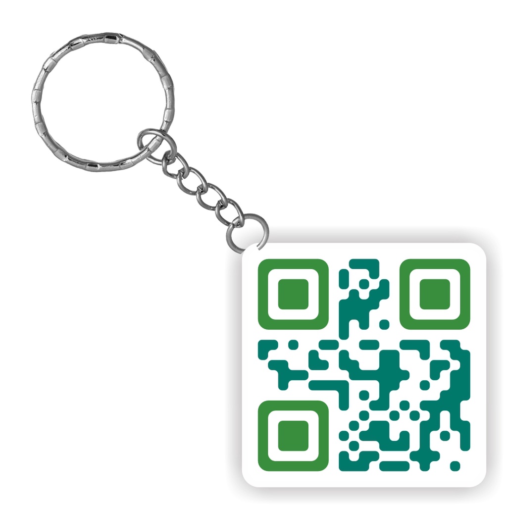 Jual Gantungan Kunci QR Code - Gantungan Kunci BARCODE - Gantungan ...