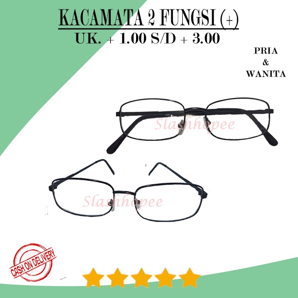 Jual KACAMATA 2 FUNGSI (+) BAHAN FRAME BESI +1.00 S/D 3.00 KACAMATA ...