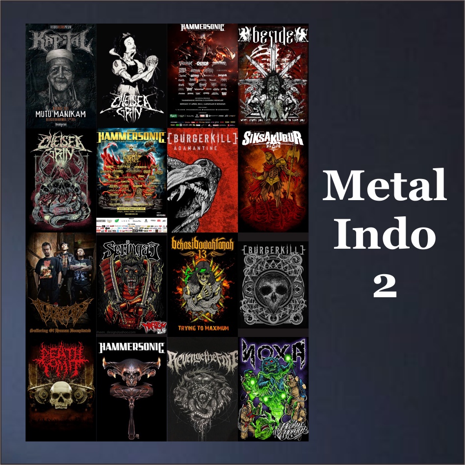 Jual Poster Metal A6 16pcs Poster Band Poster Metal Aesthetic Poster ...