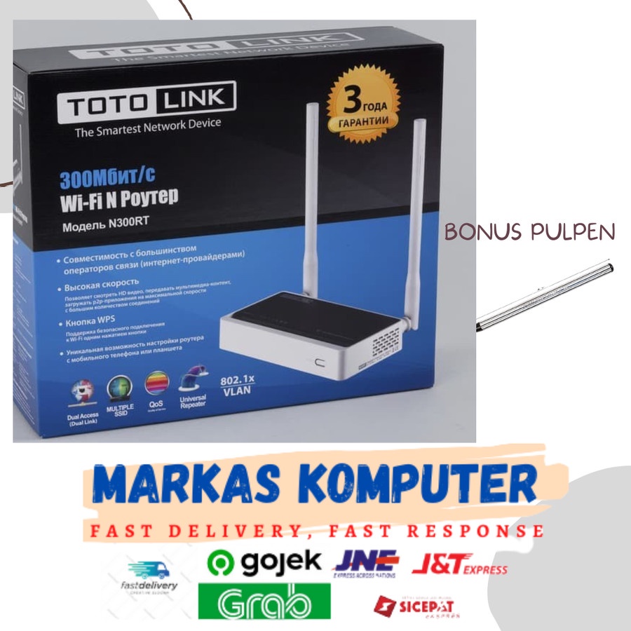 Jual TOTOLINK N300RT 300Mbps Wireless N Broadband Router ORIGINAL ...