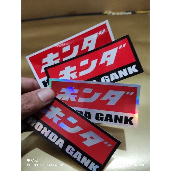 Jual HONDA GANK STICKER PRINTING | Shopee Indonesia