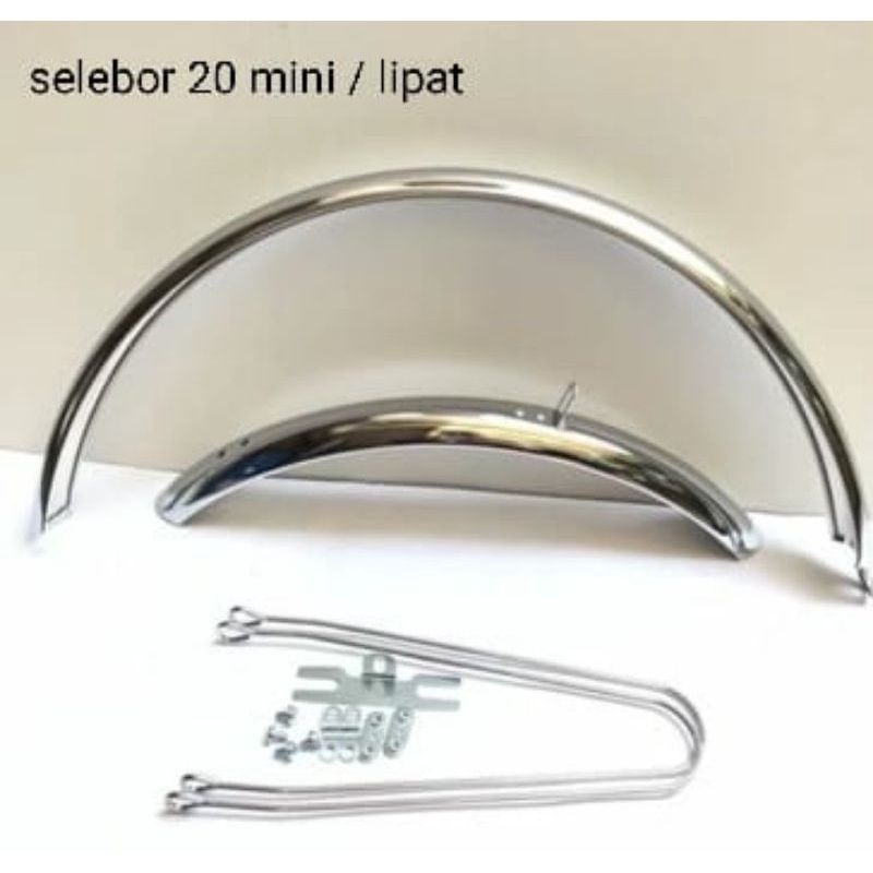 Jual spakbor slebor sepeda ukuran 20 24 26 chrome stainless | Shopee ...
