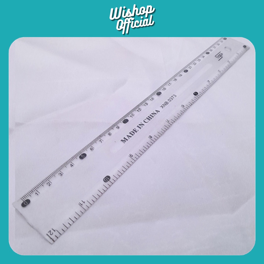 Jual Penggaris plastik Mika 30 cm Figo pengukur kertas A3 A4 A2 ...