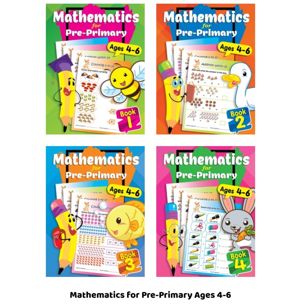 Jual [Mind To Mind] Mathematics For Pre Primary Book 1-4 (Preschool ...