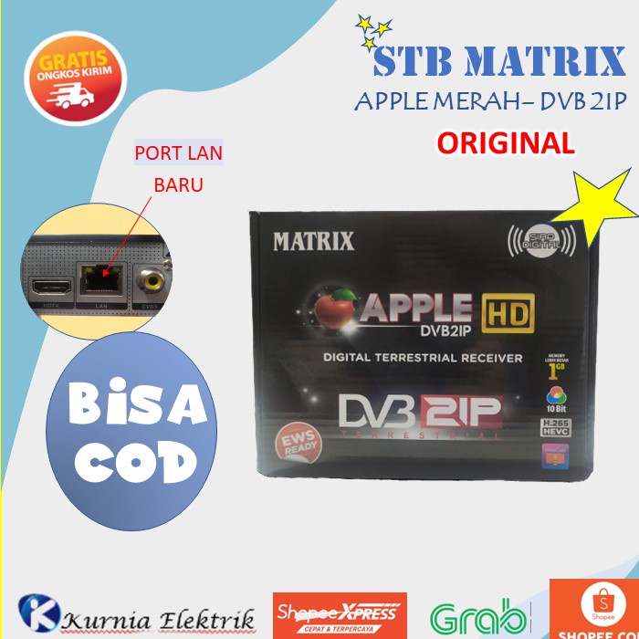 Jual STB MATRIX APPLE TERBARU DVB2IP/SET TOP BOX TV DIGITAL MATRIX ...