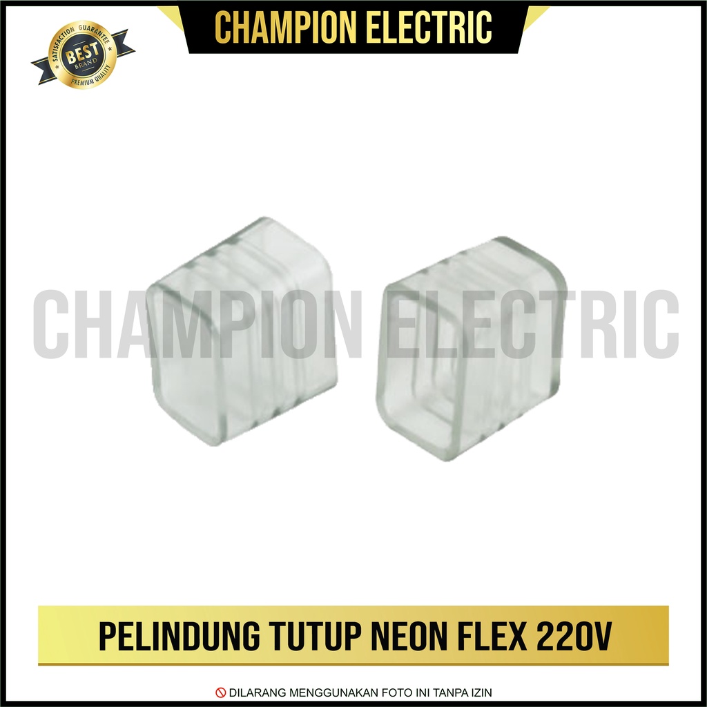 Jual Pelindung Tutup Ujung Lampu Neon Flex LED Selang SMD 220V | Shopee ...