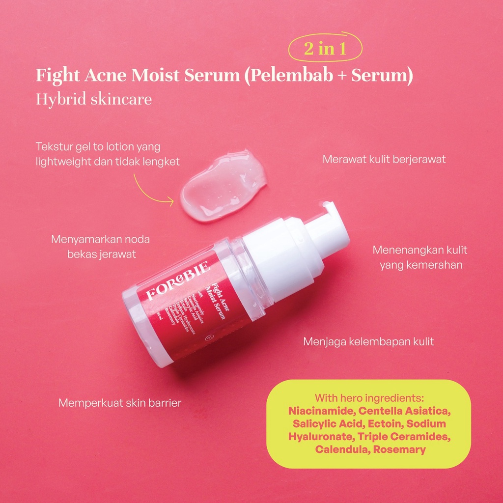 Jual Forebie Fight Acne Moist Serum 35ml | Shopee Indonesia
