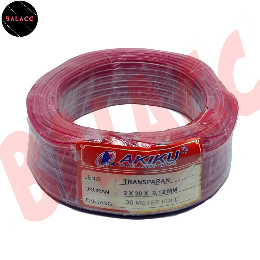 Jual Kabel Monster Kabel Transparan 2x30 Kabel Audio Speaker 30 Meter ...