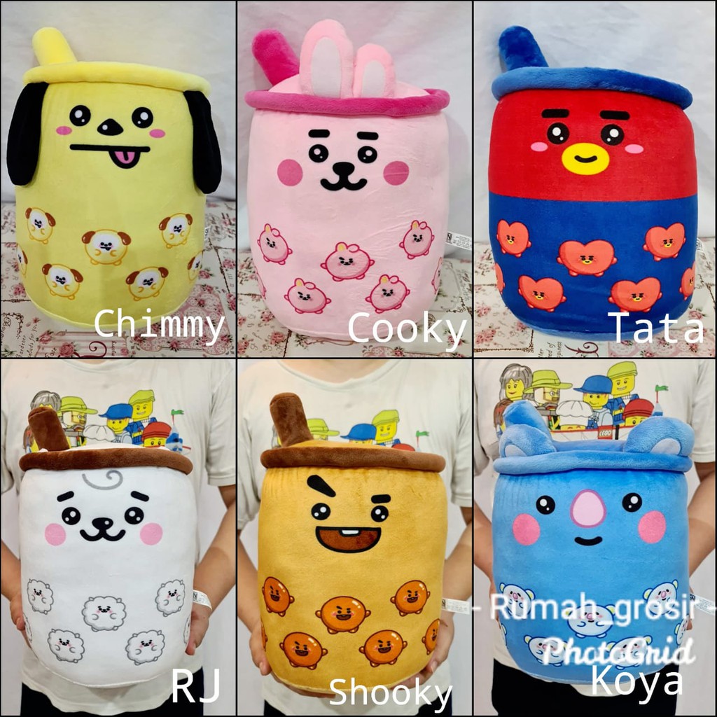 Jual Boneka Bubble Tea Boba BT21 BTS Unofficial | Shopee Indonesia