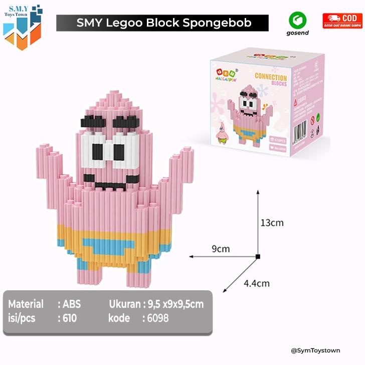 Jual Smy Nano Block Spongebob - Bricks Education Nano Block / Mainan ...